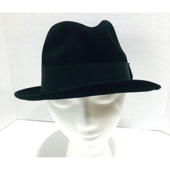 Capas Design | Accessories | Vtg Capas Design Black Wool Derby Bowler ...